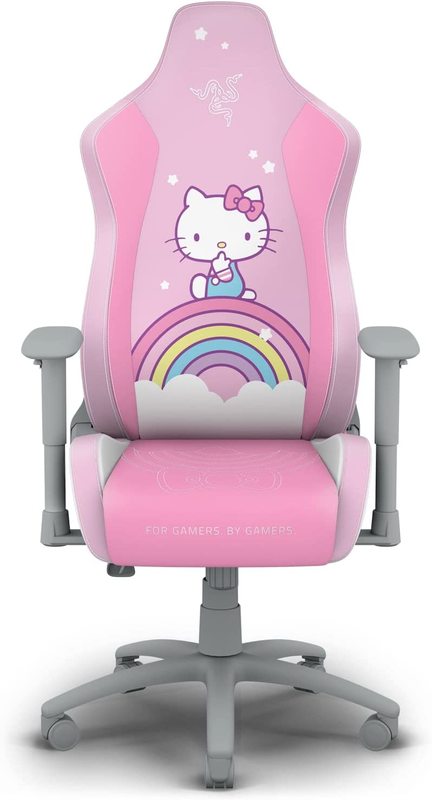 Autofull Hello Kitty Pink Gaming Chair High Back Ergonomic Office Desk Computer Chair With
