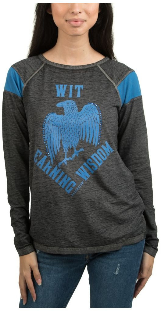 Harry Potter: Ravenclaw Wit, Learning, Wisdom Raglan Tee | at Mighty Ape NZ