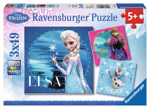 Ravensburger : Disney Frozen Elsa Puzzle 3x49pc | Board Game | at ...