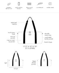 Vooray: Iconic Barrel Duffel - Guava | at Mighty Ape NZ