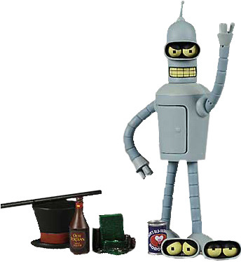 Futurama Bender 6" Action Figure | at Mighty Ape NZ
