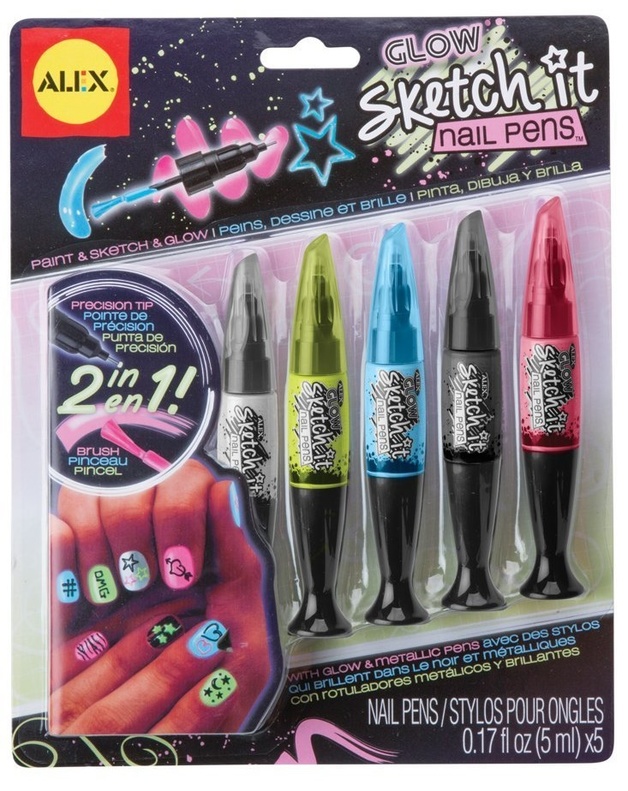 Buy Alex: Glow Sketch It Nail Pen Set at Mighty Ape NZ
