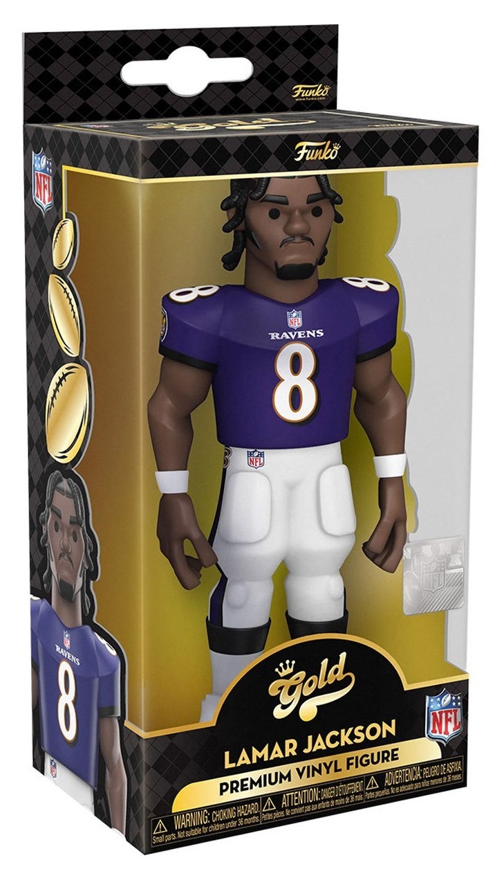 Lamar Jackson (Home) - Vinyl Gold Figure | at Mighty Ape NZ