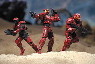 Halo Wars Red UNSC Troops Mini Action Figure Set - Heroic Collection ...
