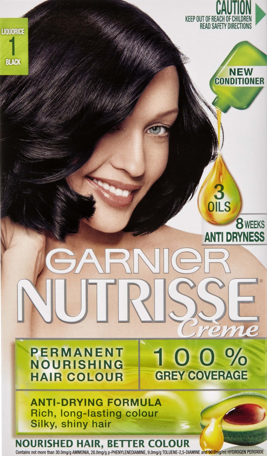 Buy Garnier Nutrisse Hair Colour 1.0 Licorice Black at Mighty Ape NZ