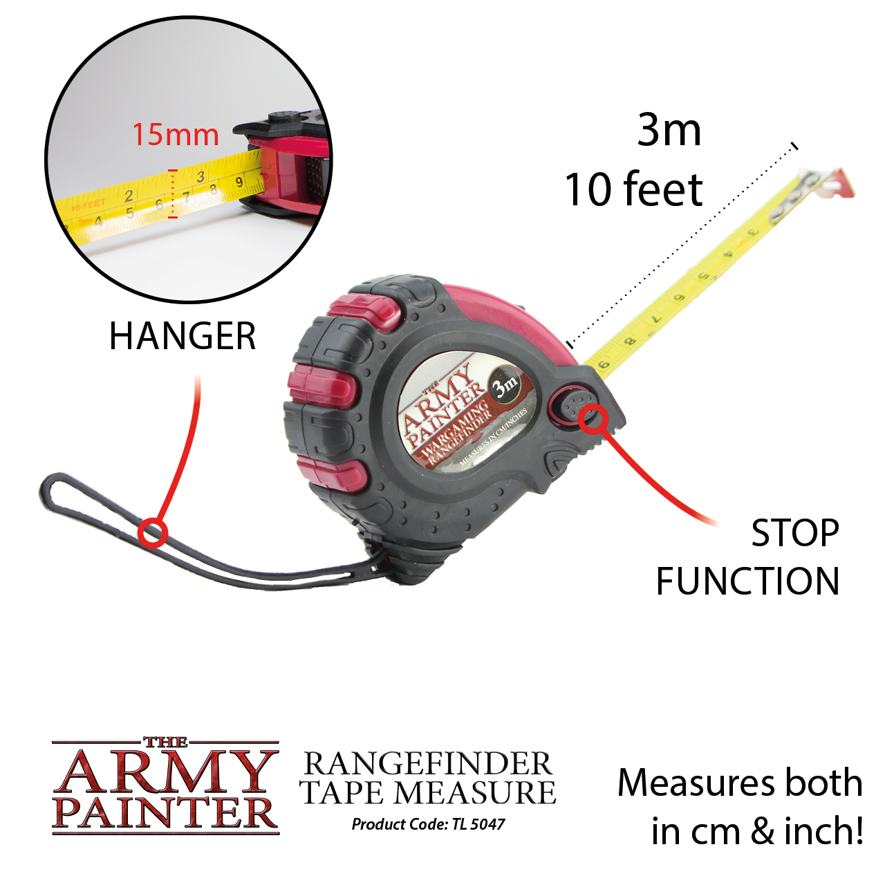 Army Painter: Rangefinder Tape Measure | at Mighty Ape NZ