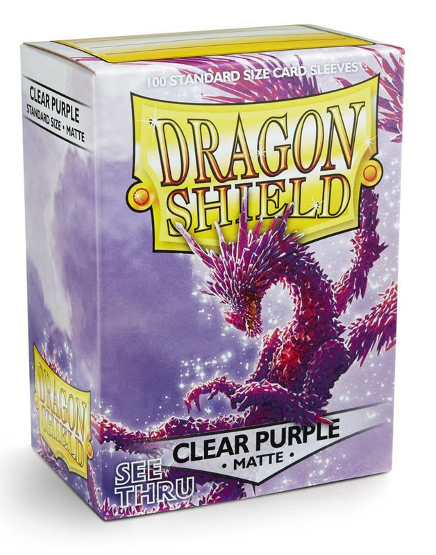 Dragon Shield: Matte Clear Purple Sleeves | at Mighty Ape Australia