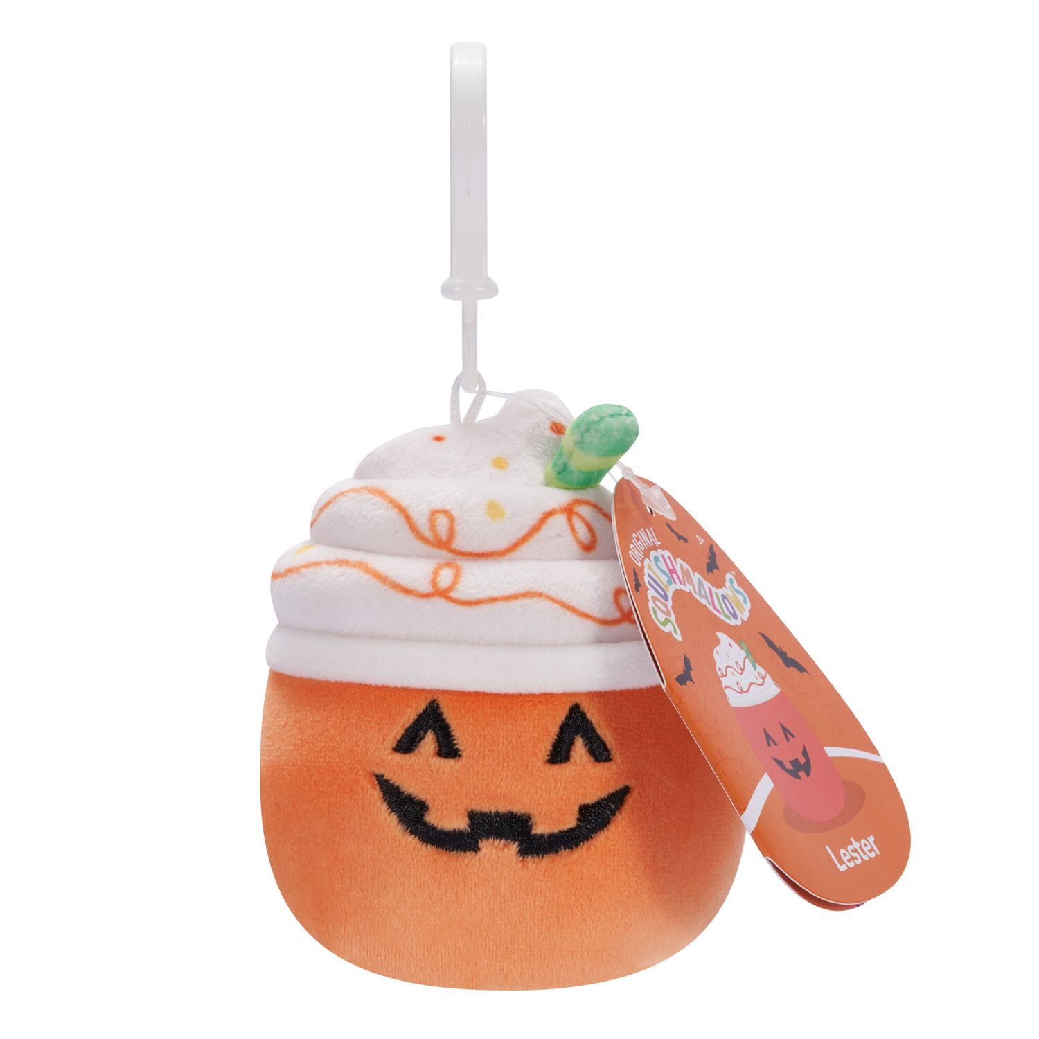 Lester the Jack O'Lantern - 3.5" Clip-On Plush | at Mighty Ape NZ