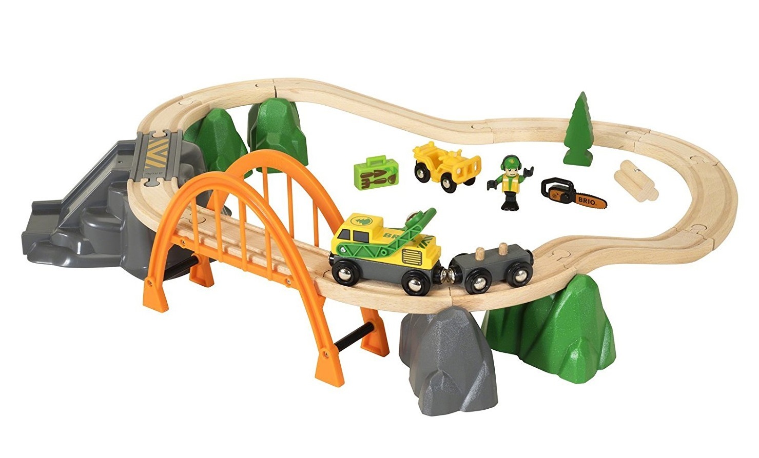 Buy Brio: Lumber Loading - Railway Set at Mighty Ape NZ