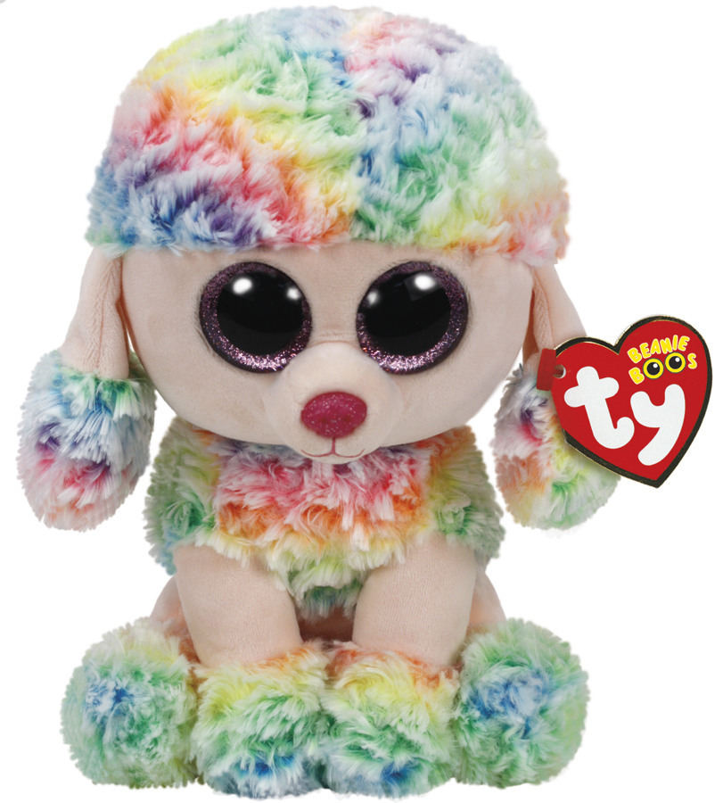 Buy Ty Beanie Boo - Rainbow Poodle at Mighty Ape NZ