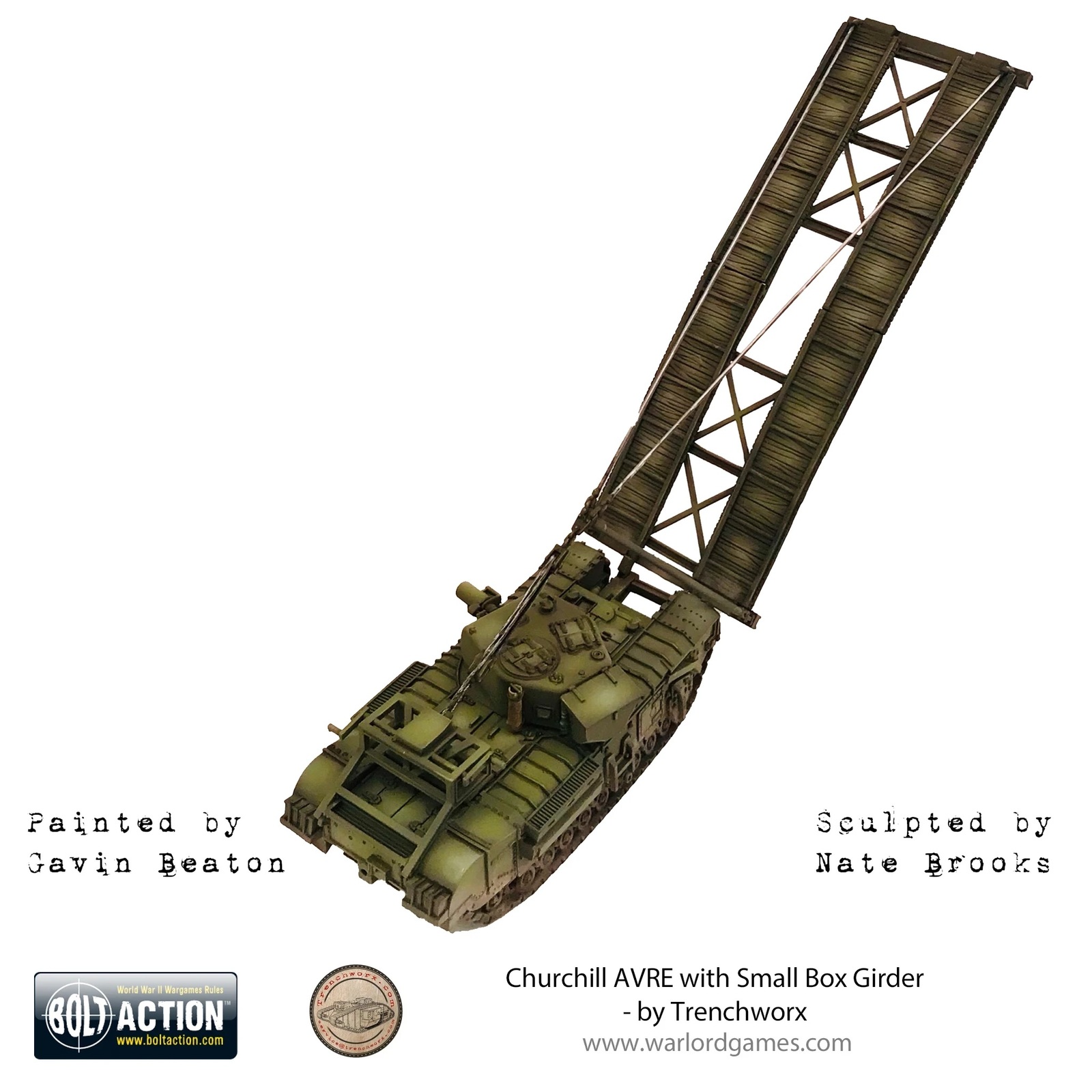 Bolt Action: Churchill AVRE with Small Girder Bridge | at Mighty Ape NZ