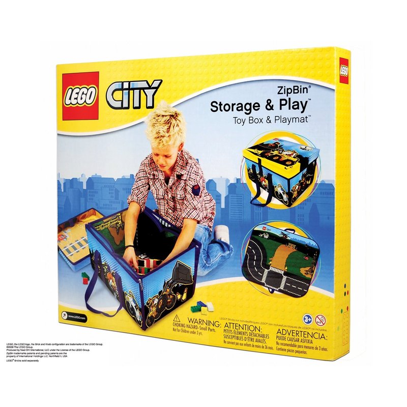 Buy LEGO City ZipBin Toy Box & Playmat at Mighty Ape NZ