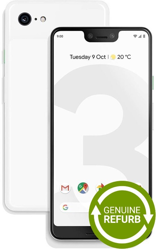 Google Pixel 3XL 64GB/4GB RAM White - Genuine Refurbished | at Mighty ...