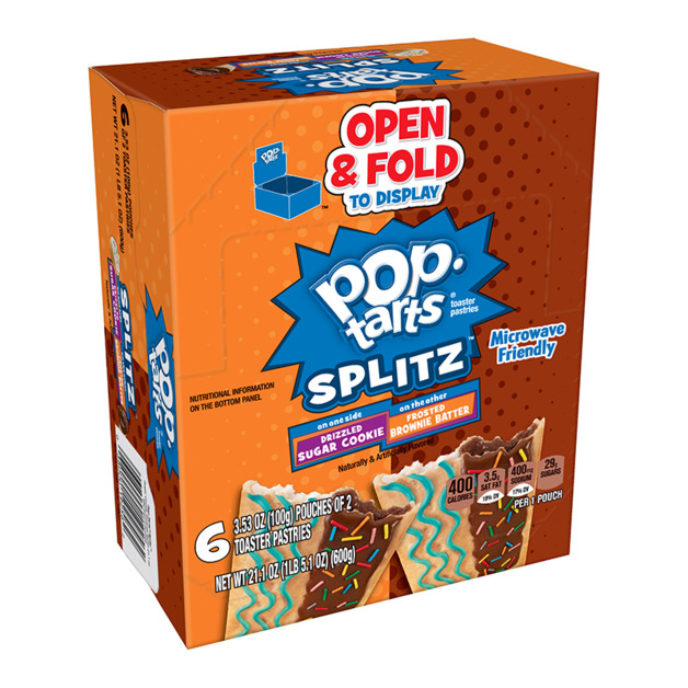 Kellogg's Pop Tarts Splitz Sugar Cookie & Brownie Batter (12 Pack) | at ...