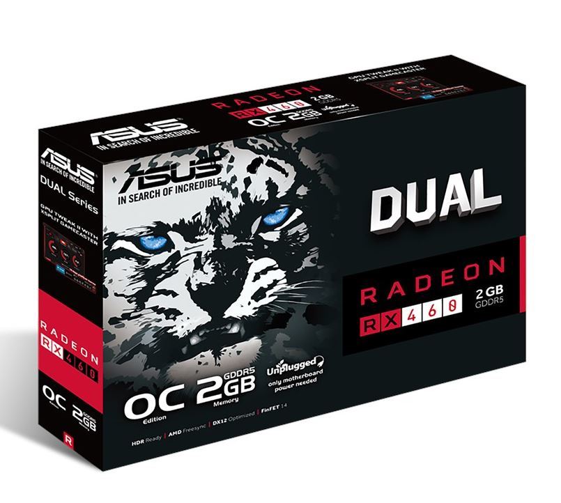 ASUS Dual OC Radeon RX 460 2GB DDR5 Graphics Card | at Mighty Ape NZ