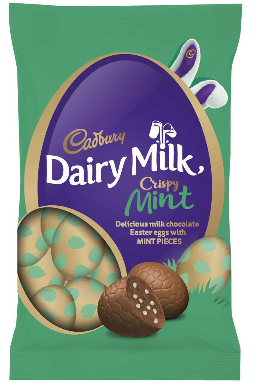 Cadbury: Dairy Milk - Crispy Mint Eggs Bag (115g) | at Mighty Ape NZ