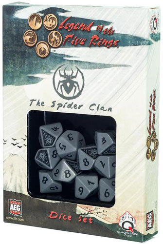 Legend of the 5 Rings Dice Set - Spider Clan | at Mighty Ape NZ