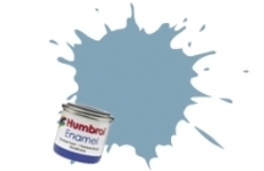 Humbrol US Compass Grey Satin #128 Enamel 14ml | at Mighty Ape NZ