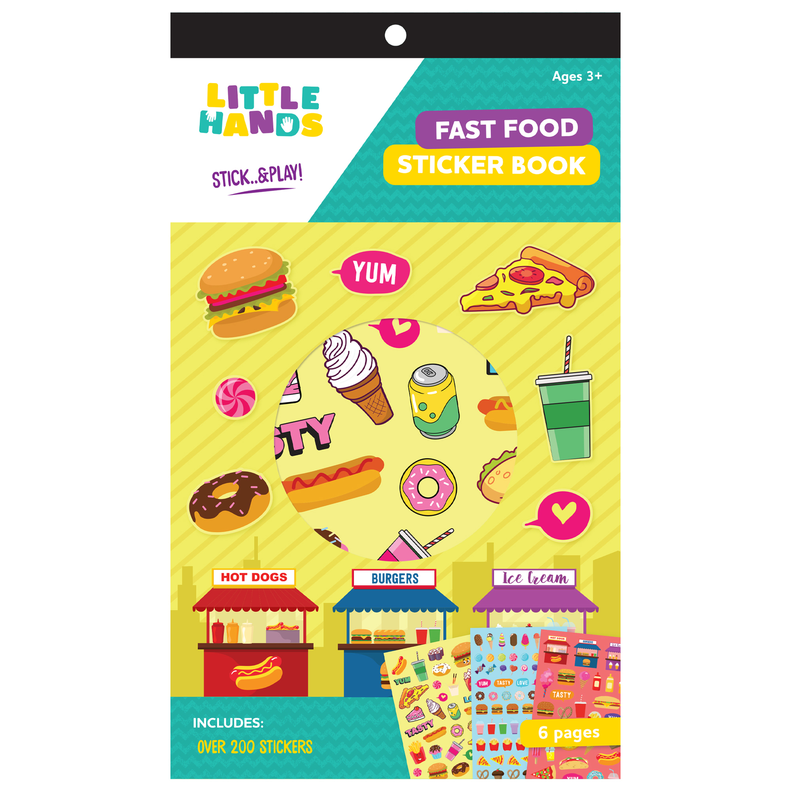 Buy Fast Food - 6-Page Sticker Book at Mighty Ape NZ