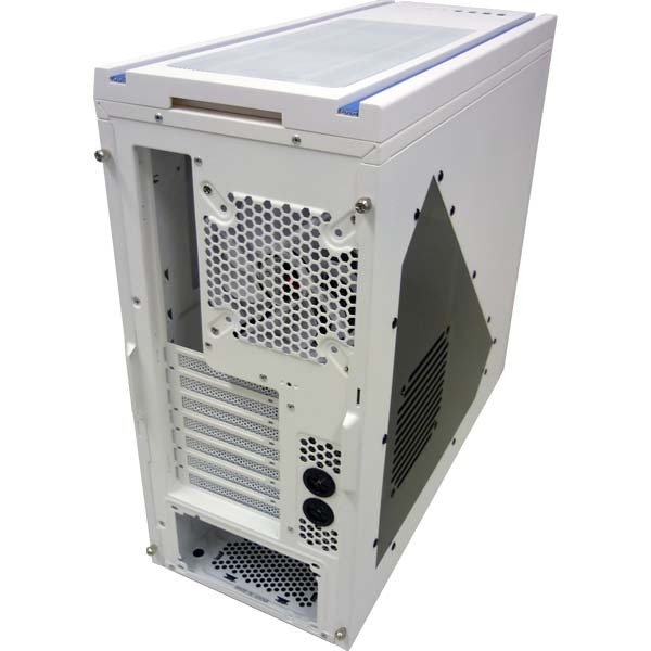 BitFenix Shinobi Mid-Tower Case with Window Side Panel - White/Blue ...