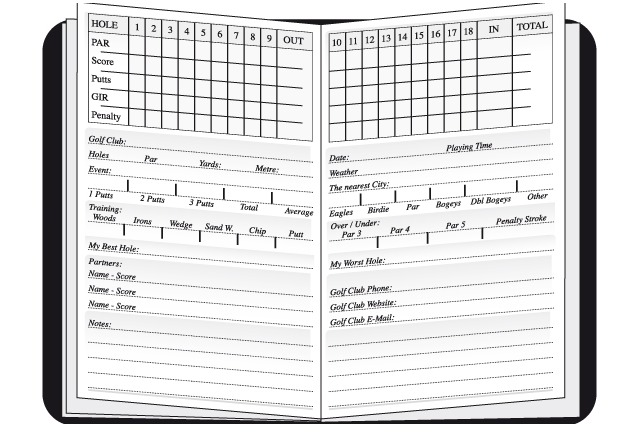 Ciak Golf Notebook 8 x 13 cm - Black Images at Mighty Ape NZ