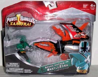 Buy Power Rangers Samurai Zord Vehicles - Beetle Zord and Forest Ranger ...