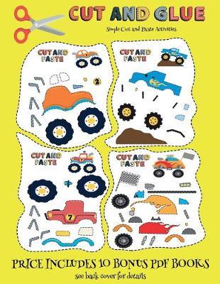 Simple Cut and Paste Activities (Cut and Glue - Monster Trucks) Image ...
