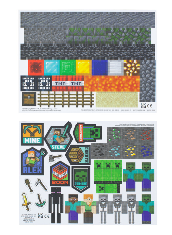 Paladone: Minecraft Build A Level Magnets V2 | at Mighty Ape NZ