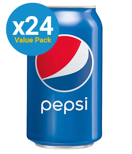 Pepsi Cans 330ml (24 Pack) | at Mighty Ape NZ
