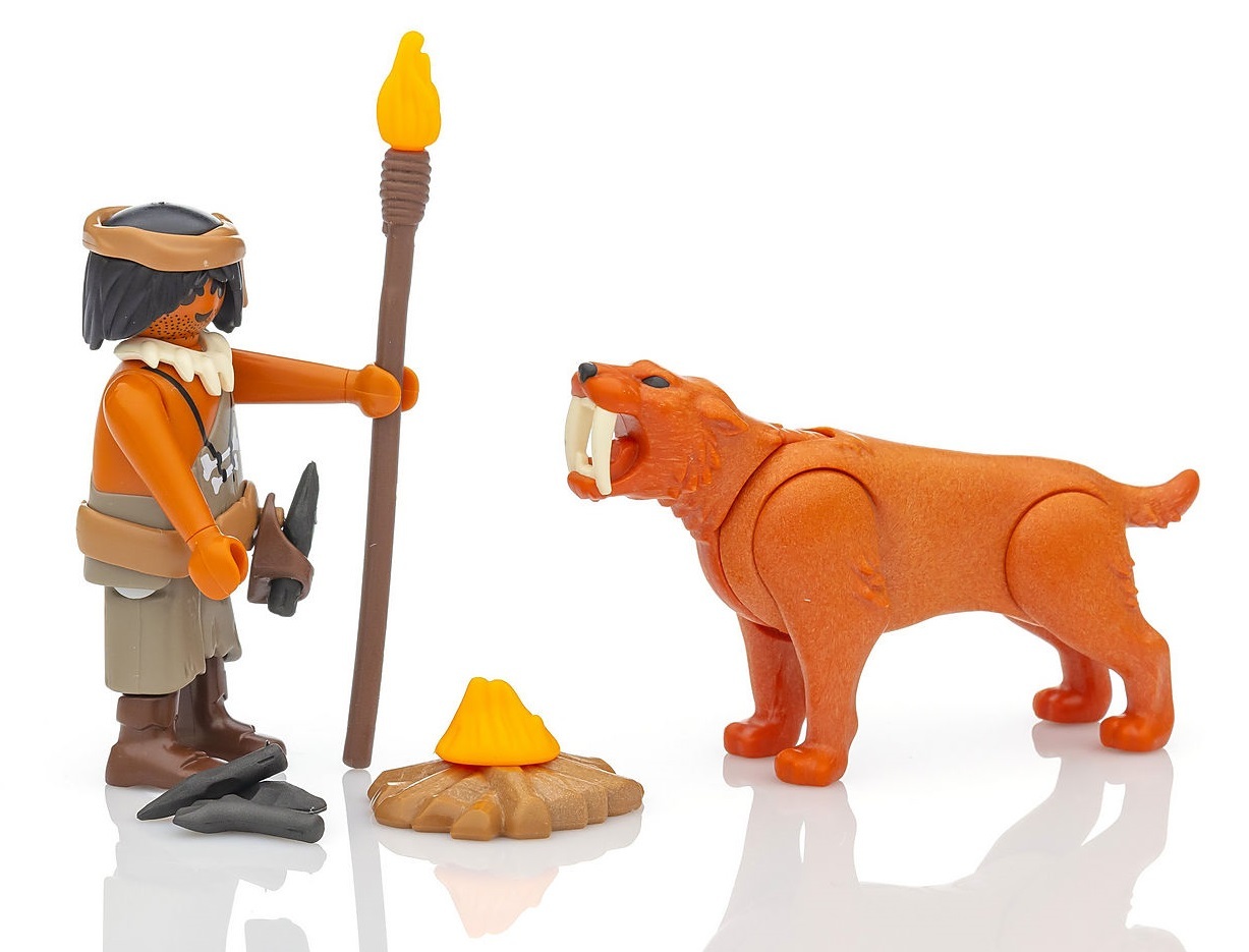 Buy Playmobil - Caveman with Sabretooth Tiger (9442) at Mighty Ape NZ