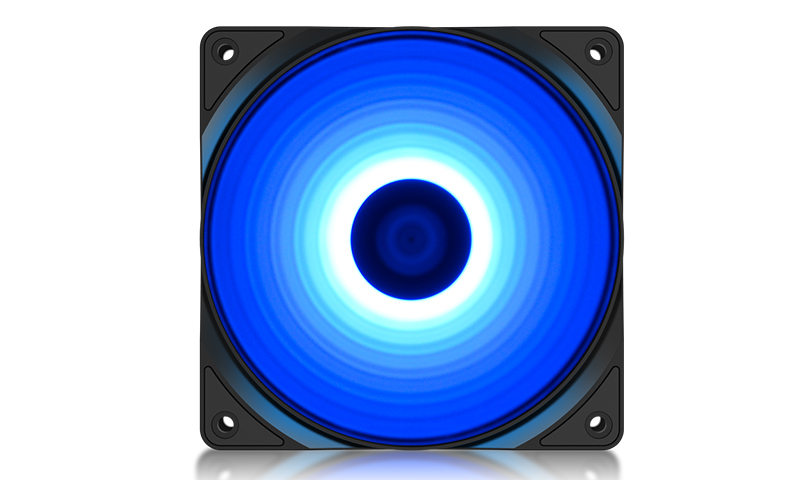 Deepcool RF120B 12CM High Brightness LED Case Fan - Blue | at Mighty Ape NZ