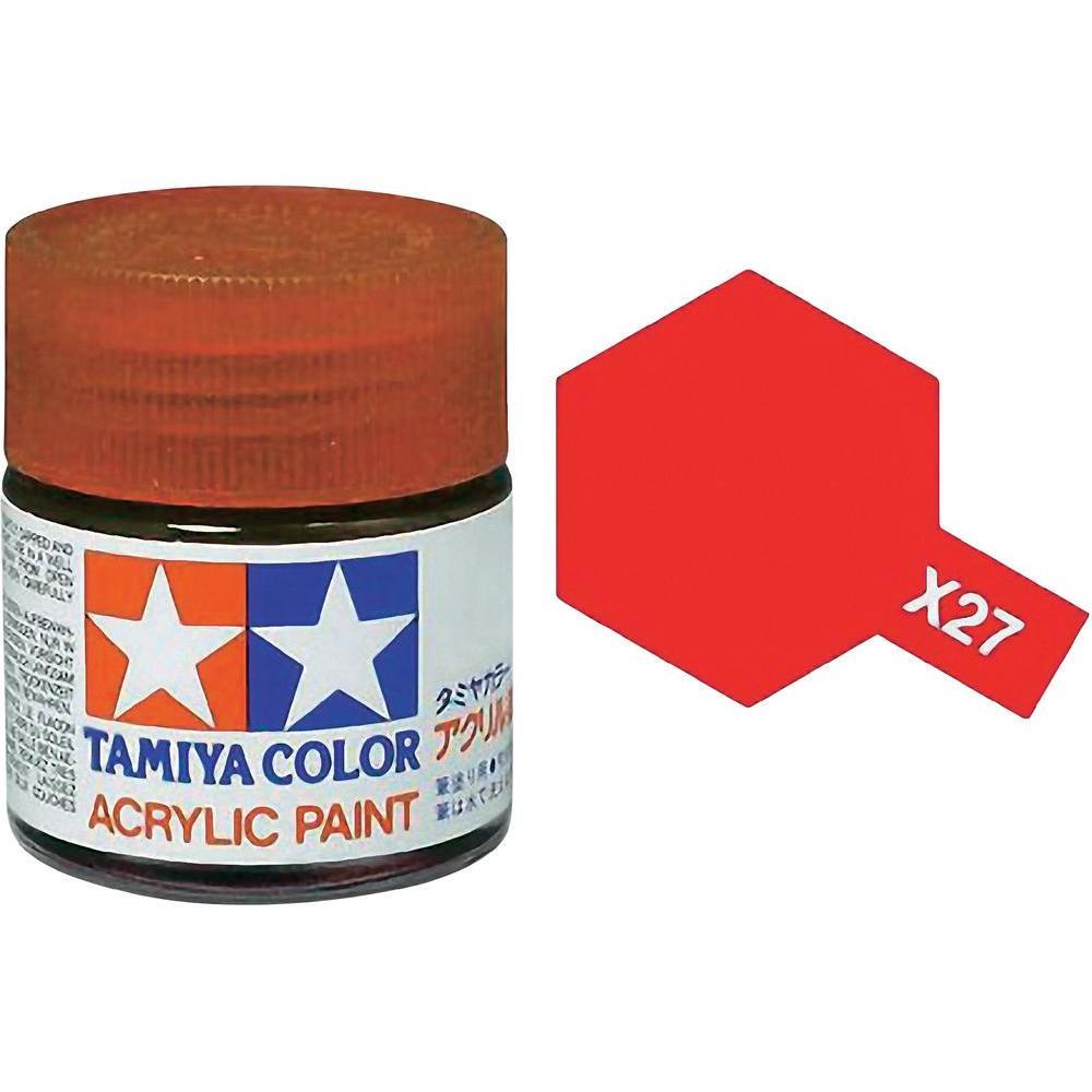 Tamiya Acrylic: Clear Red (X27) | at Mighty Ape Australia