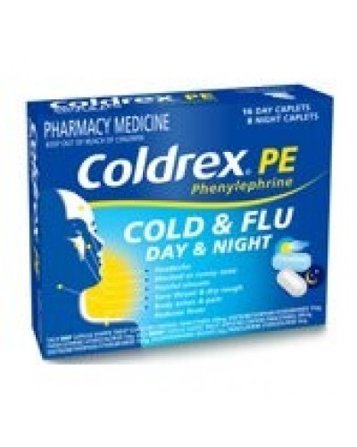 Buy Coldrex PE Cold & Flu/Day & Night Capsules (24's) at Mighty Ape NZ