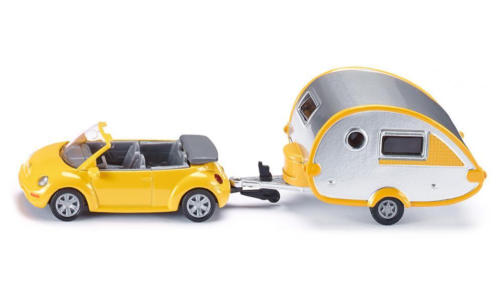 Buy Siku: VW Beetle Convertible Car with Caravan at Mighty Ape NZ