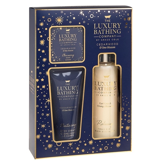 Buy Luxury Bathing Co: Sparkle & Shine Gift Pack (Cedarwood & Lime ...