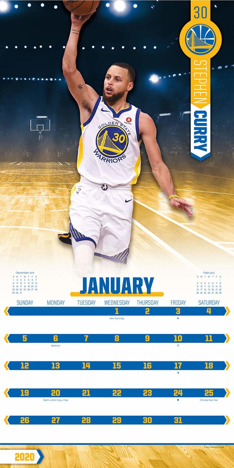 Buy NBA Superstars 2020 Square Wall Calendar at Mighty Ape NZ