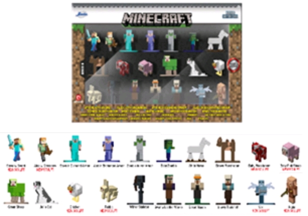 Minecraft: Nano Metalfigs - 20-pack | at Mighty Ape NZ