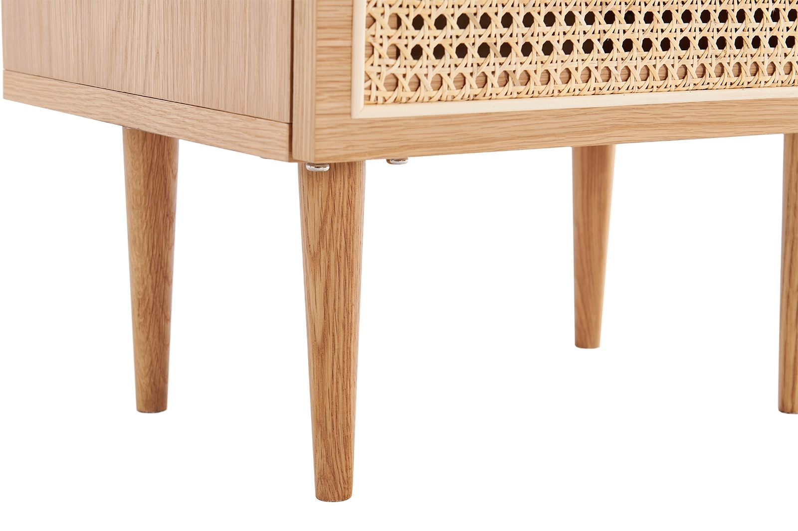 Buy Fraser Country Natural Rattan Bedside Table with Wooden Legs at ...