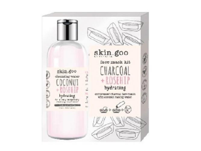 Buy Skin Goo Paper Pod Face Mask & Mist - Charcoal & Rosehip (100ml, 10 ...