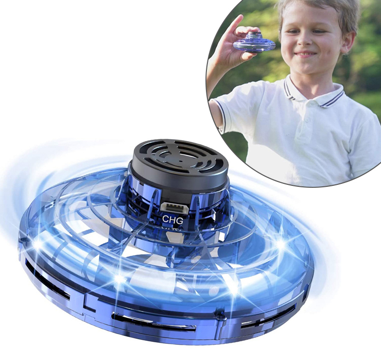 Rotary Rechargeable Flying Gyroscope USB Toy - Blue | at Mighty Ape NZ