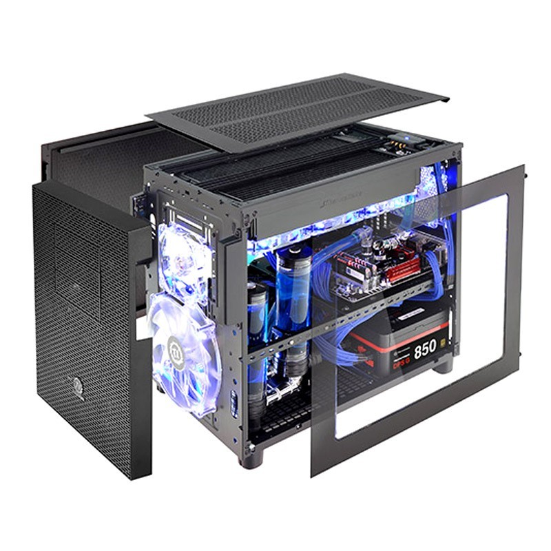 Thermaltake Core X2 mATX Cube Case (Black) | at Mighty Ape NZ