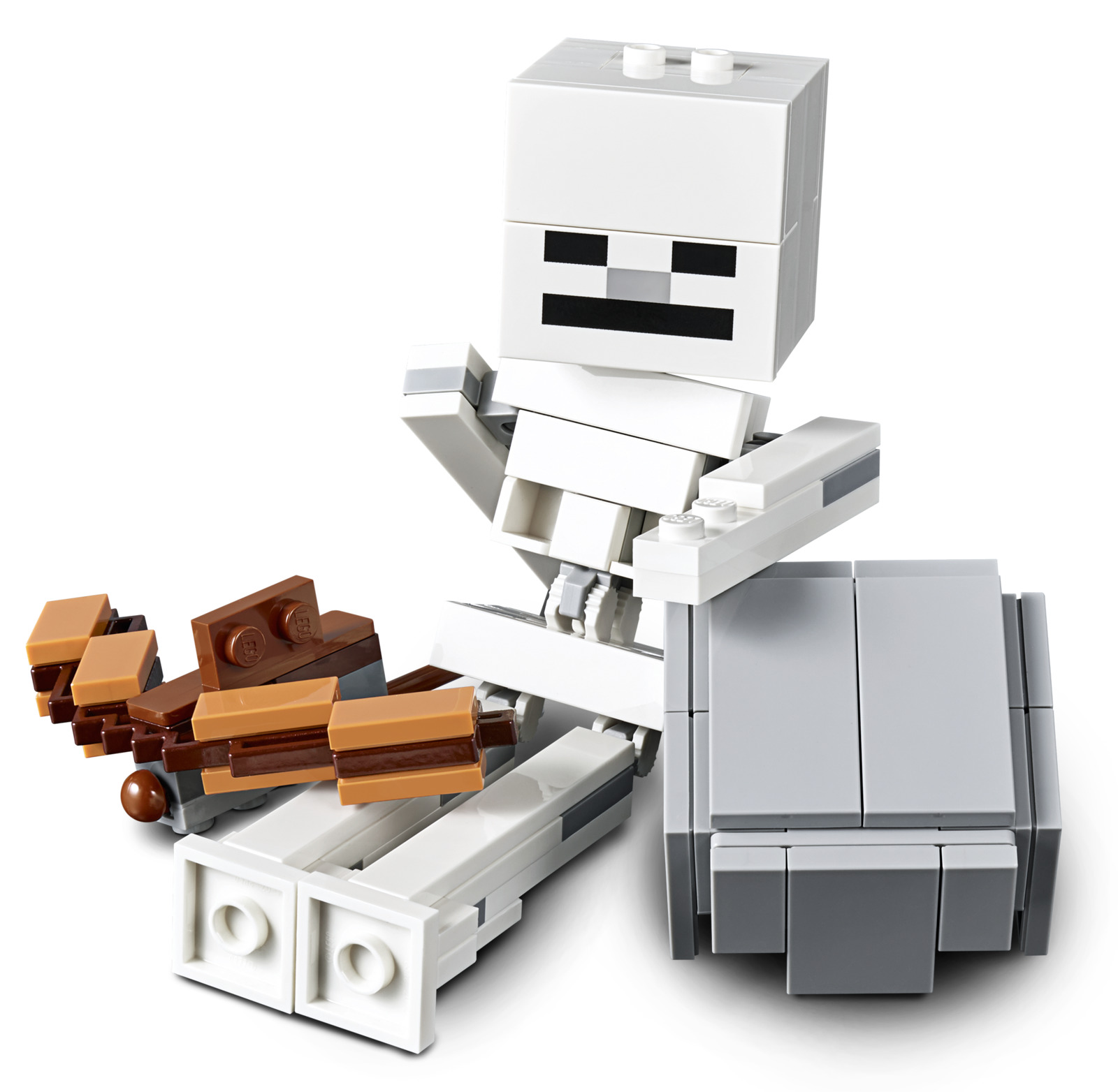 Buy LEGO Minecraft - Skeleton BigFig with Magma Cube at Mighty Ape ...