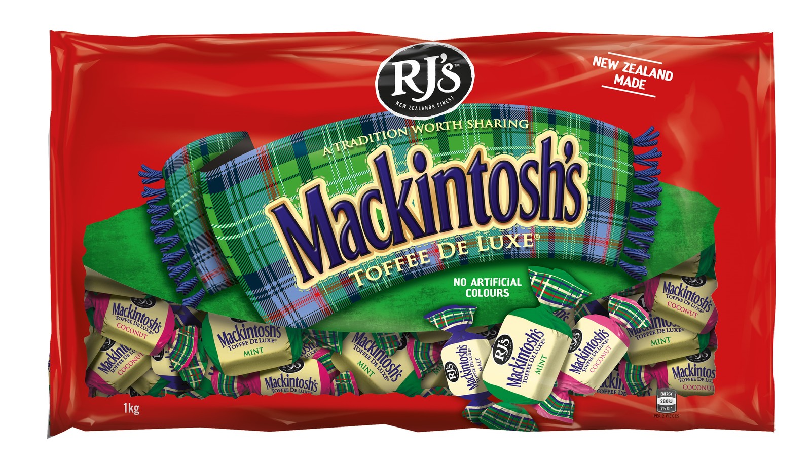 RJ's Mackintosh's (1kg) | at Mighty Ape NZ