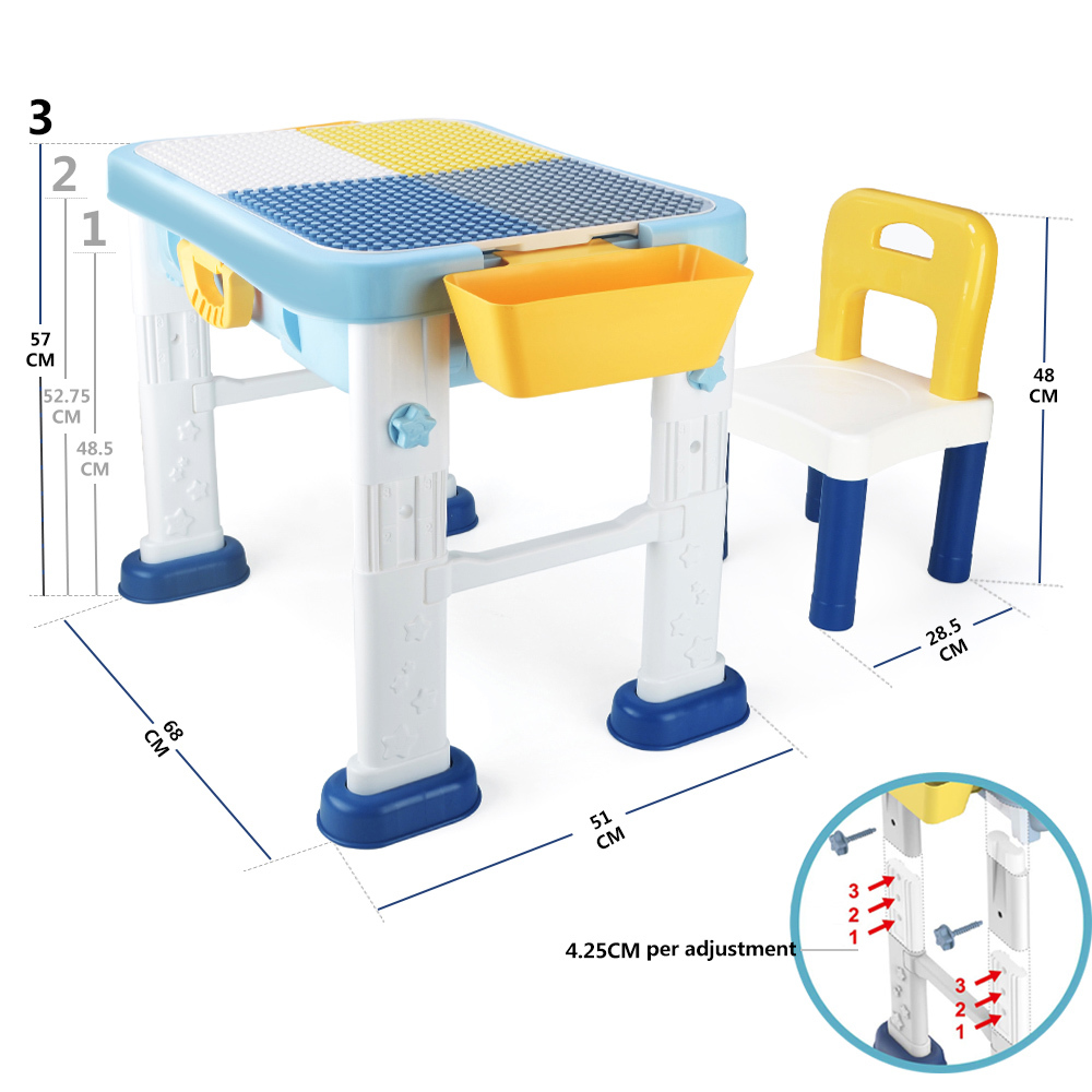 Buy Kids Adjustable Height Learning Table & Chair Set at Mighty Ape NZ