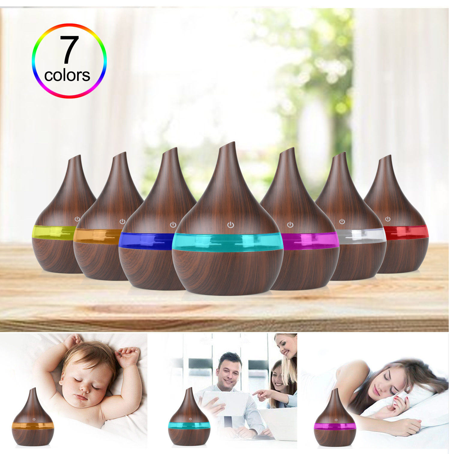 Buy Natural Aroma 300ml Essential Oil Diffuser - Darkwood at Mighty Ape NZ