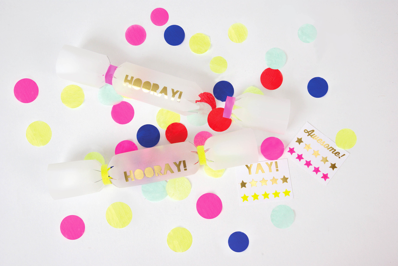 Meri Meri - Confetti Crackers (6 Pack) | at Mighty Ape NZ