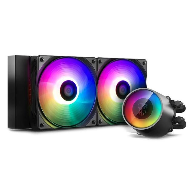 240mm Deepcool Castle 240RGB V2 RGB AIO CPU Cooler | at Mighty Ape NZ