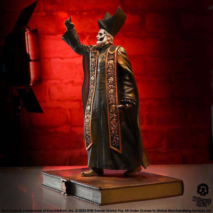 Papa Emeritus in Black Robes - 9" Statue | at Mighty Ape NZ