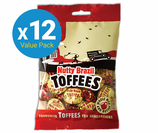 Walkers Nonsuch: Nutty Brazil Toffee - 150g (12 Pack) | at Mighty Ape NZ