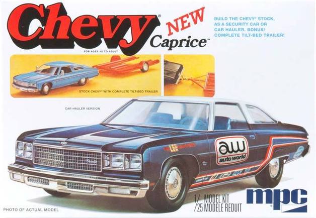 MPC 1976 Chevy Caprice with Trailer 1/25 Model Kit | at Mighty Ape ...